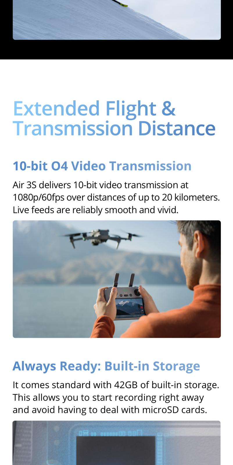 DJI Air 3S - Camera Drones | 1" CMOS Sensor | Next-Gen Smart RTH ...