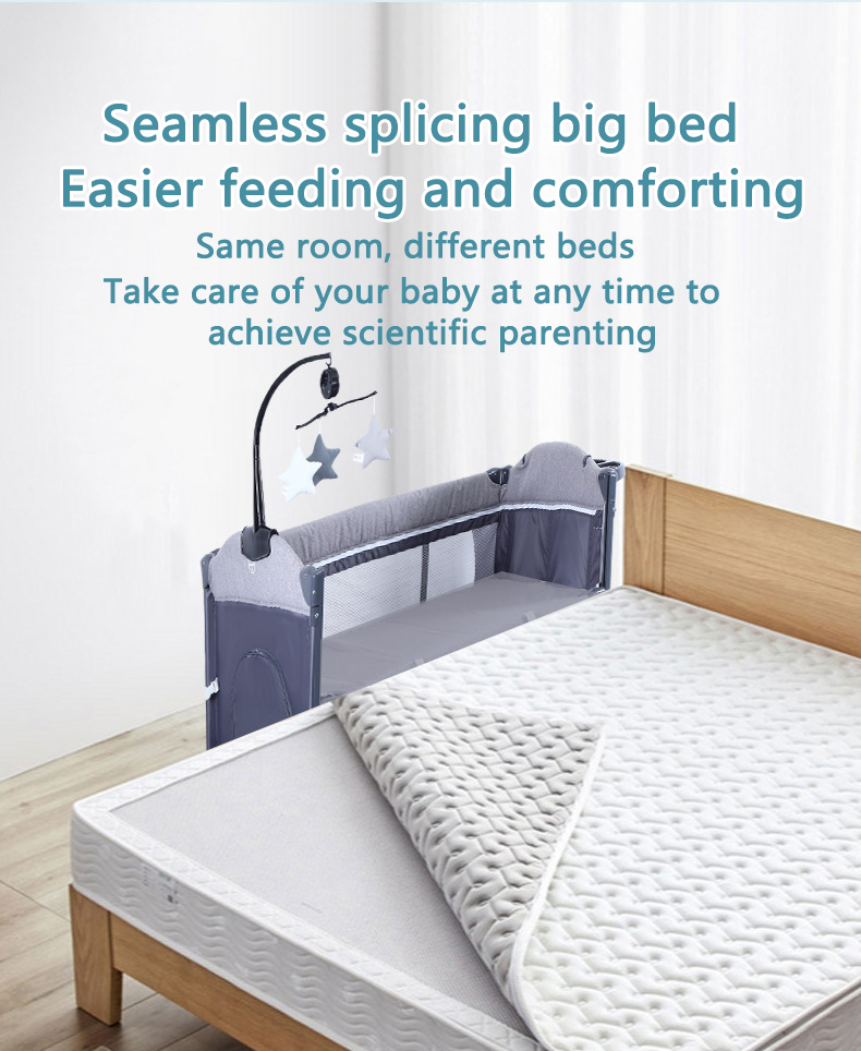 【IN STOCK】Baby Bed Multifunctional Crib Baby Side Bed with Baby Diapers ...