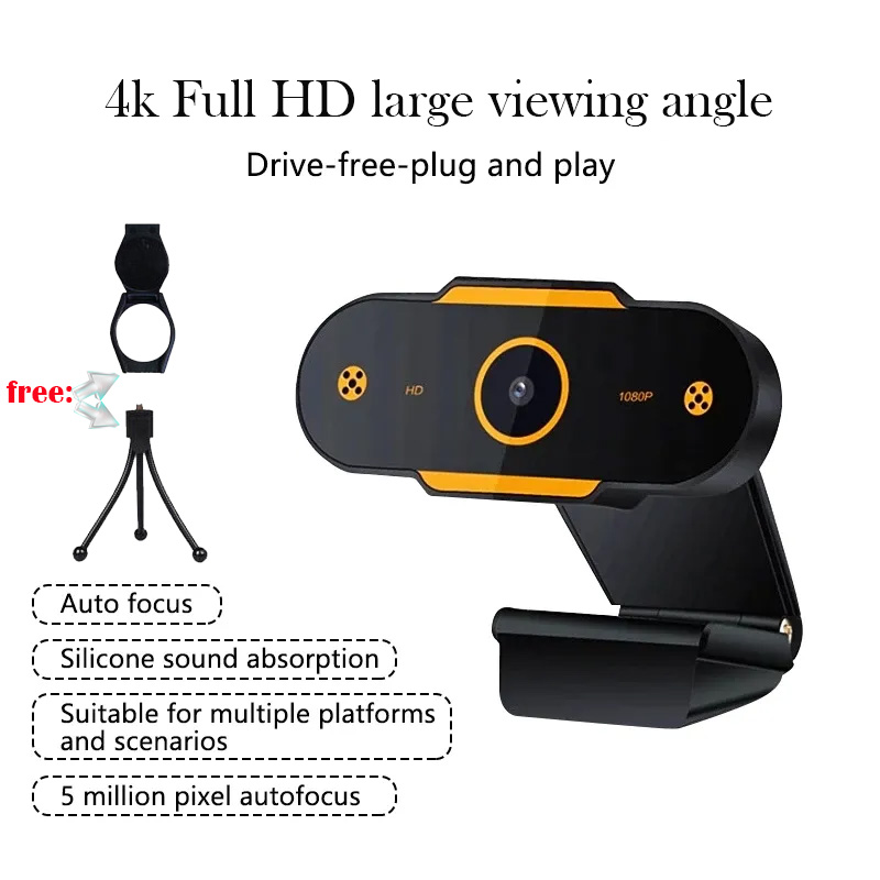 【SG Local】 4K Full HD Webcam Auto Focus with Microphone Webcam for ...