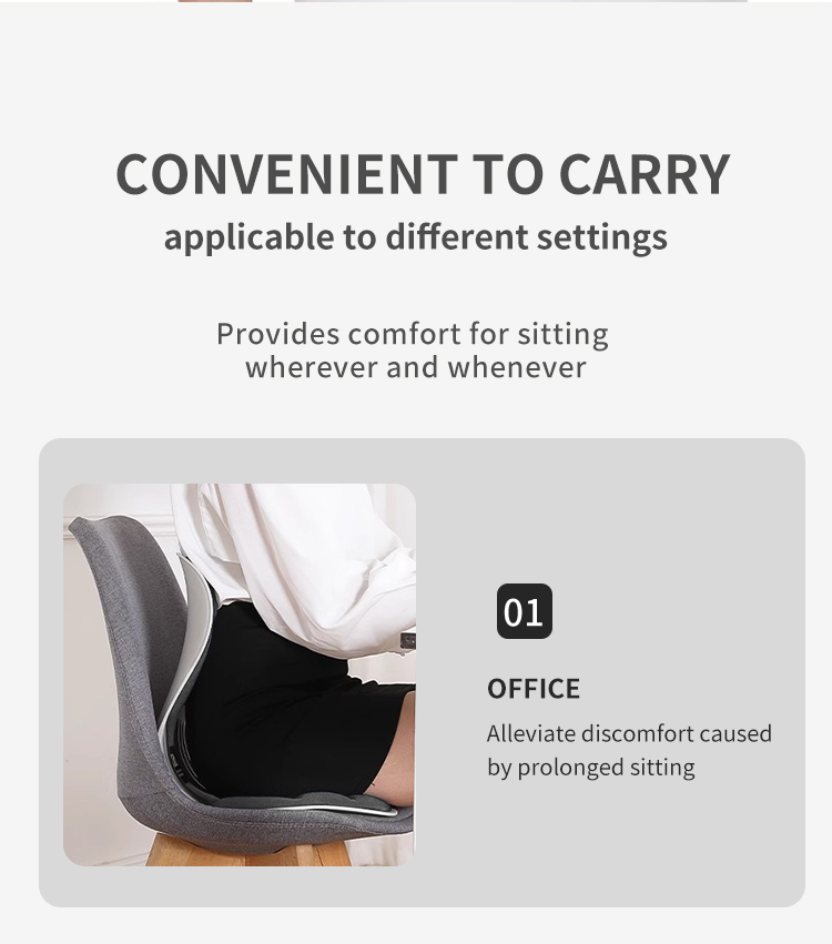 Lemowell Posture Correction Chair Ergonomic Memory Foam Lumbar Support ...