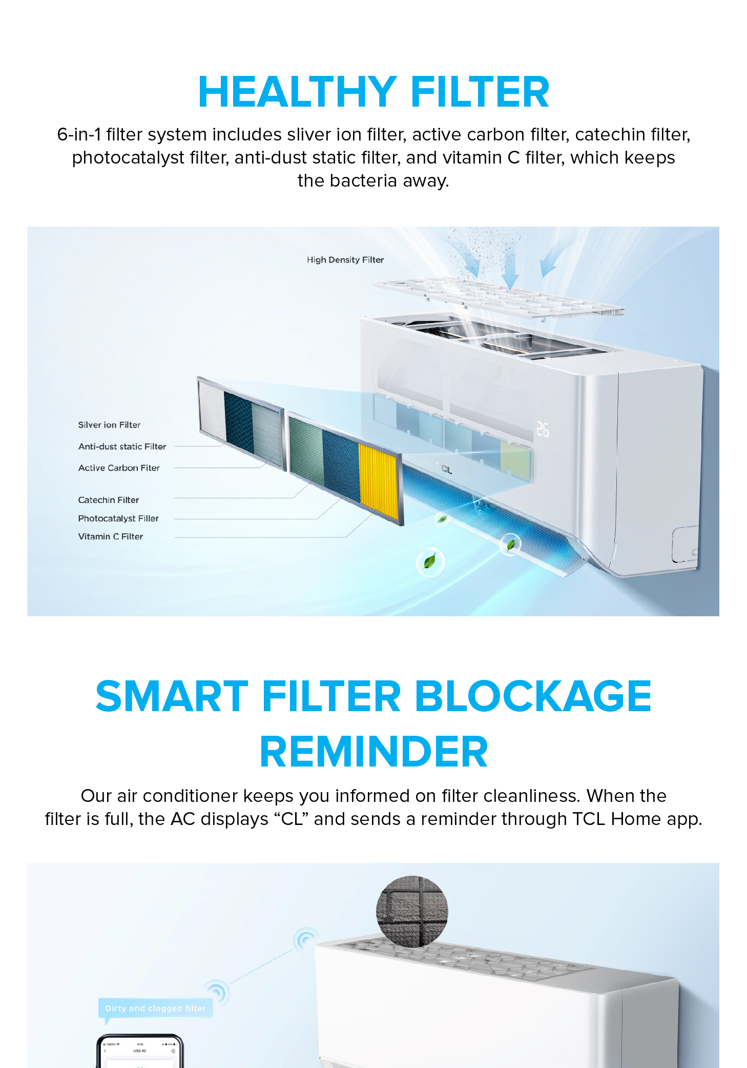 TCL BreezeIN Air Conditioner | Aircon | APP & Voice Control | Healthy ...