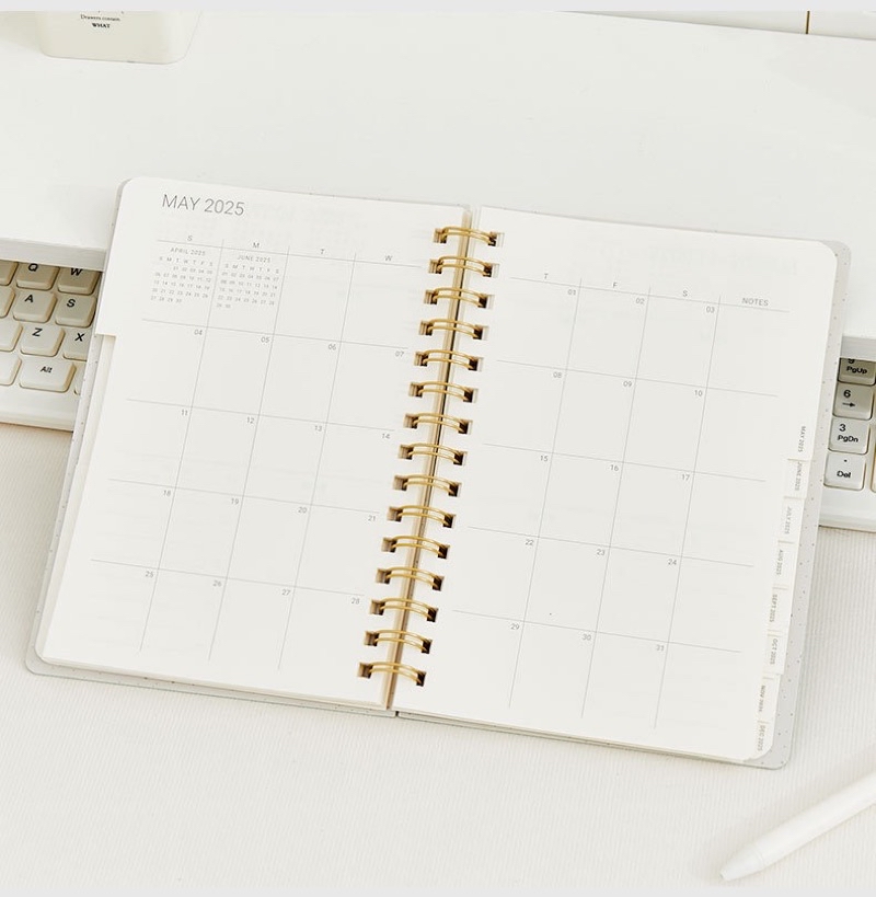 🌟SG Instock🌟A5 2025 Weekly Planner Notebook English Version Spiral Coil ...