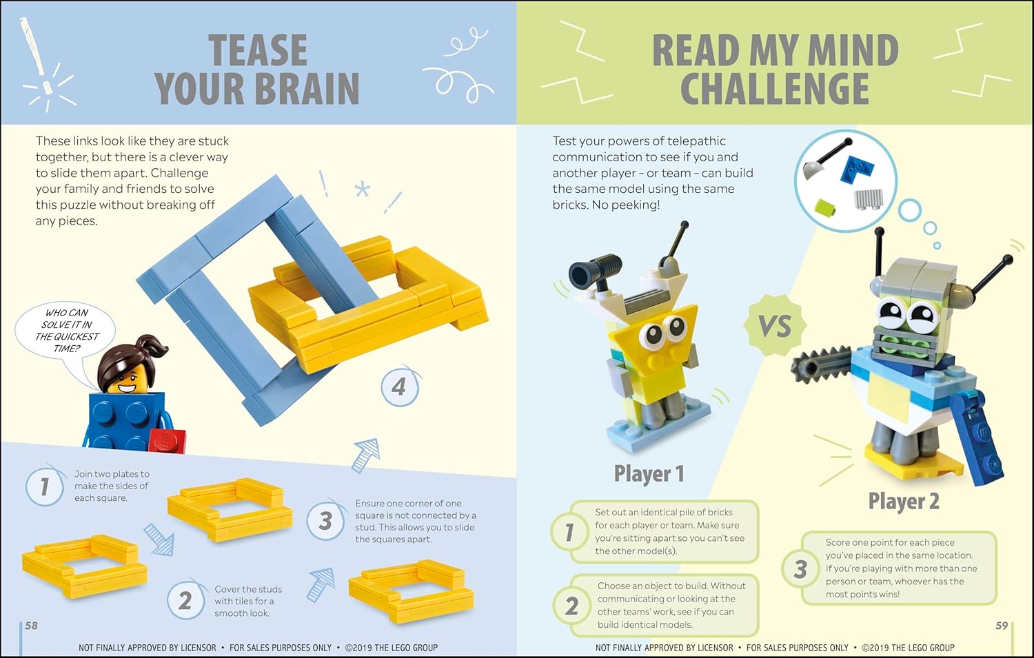 🌟💯% AUTHENTIC🌟 The LEGO Games Book - 50 Fun Brainteasers, Games ...