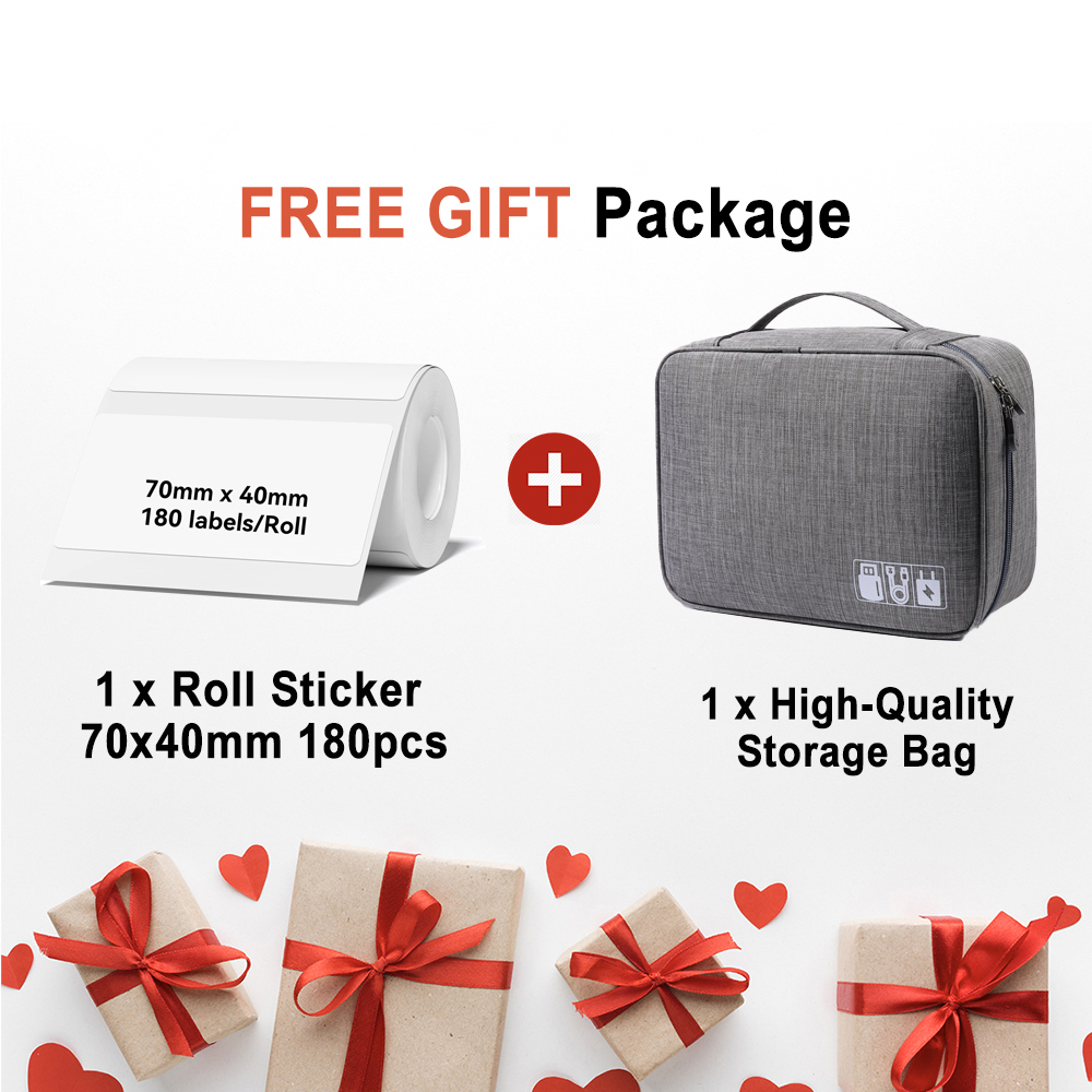 NIIMBOT B31 20-75mm Label Printer Bluetooth Portable Inkless Sticker Price Maker for Retail ...