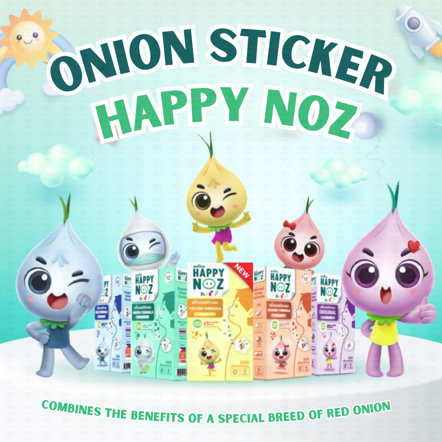 Happy Noz Organic Onion Patch | Natural Cough & Nasal Relief Patch | SG ...