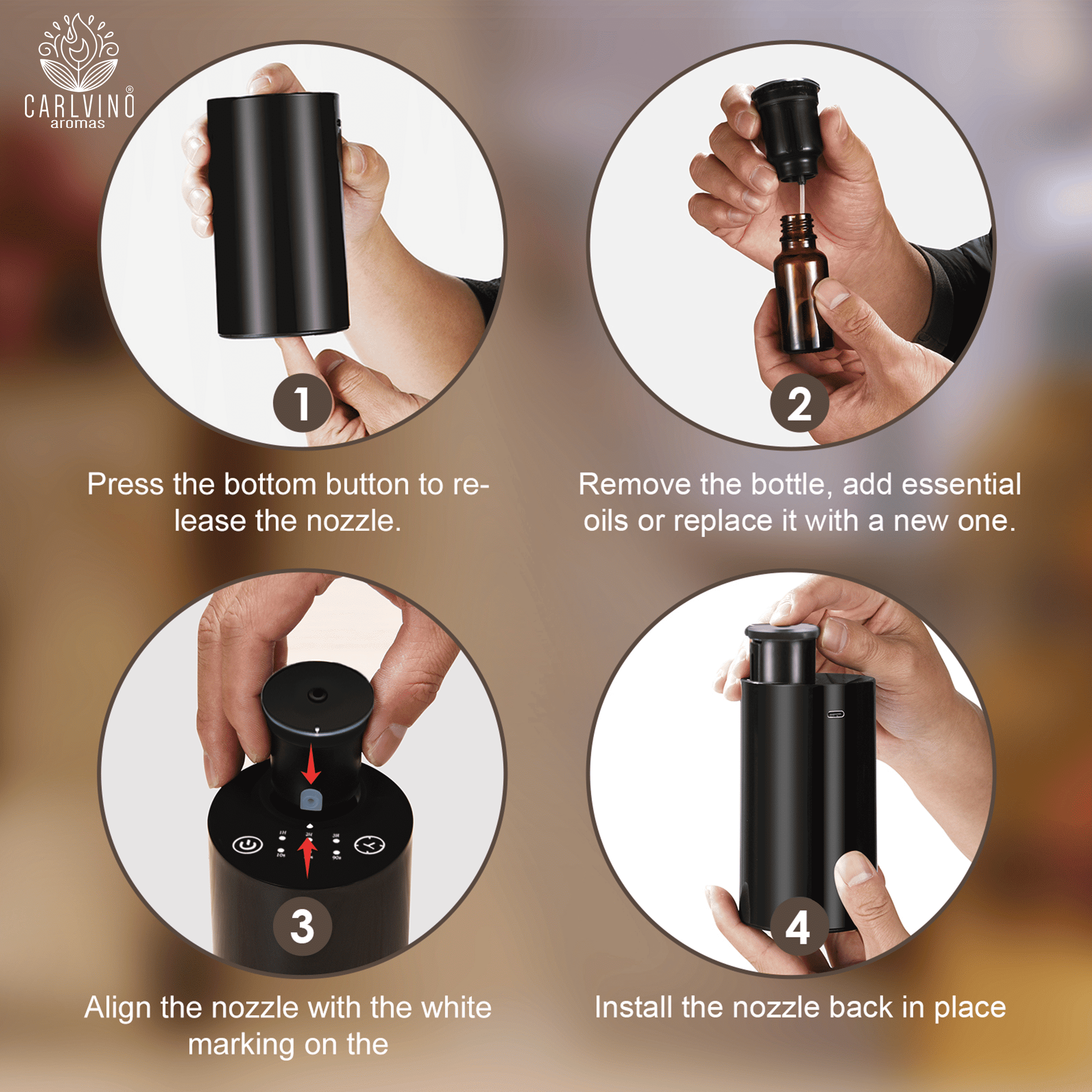 HOME - OFFICE - CAR NEBULIZER DIFFUSER UPGRADED E200-A WITH EXTRA TIME ...