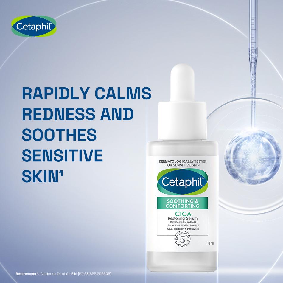 CETAPHIL Soothing & Comforting Cica Restoring Serum (Reduce Visible ...