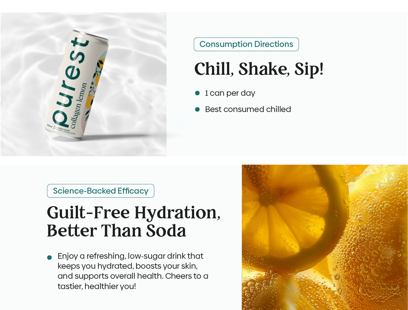 Purest Co: Purest Collagen Lemon 320ml x 12 cans (Skin Glow & Hydration ...