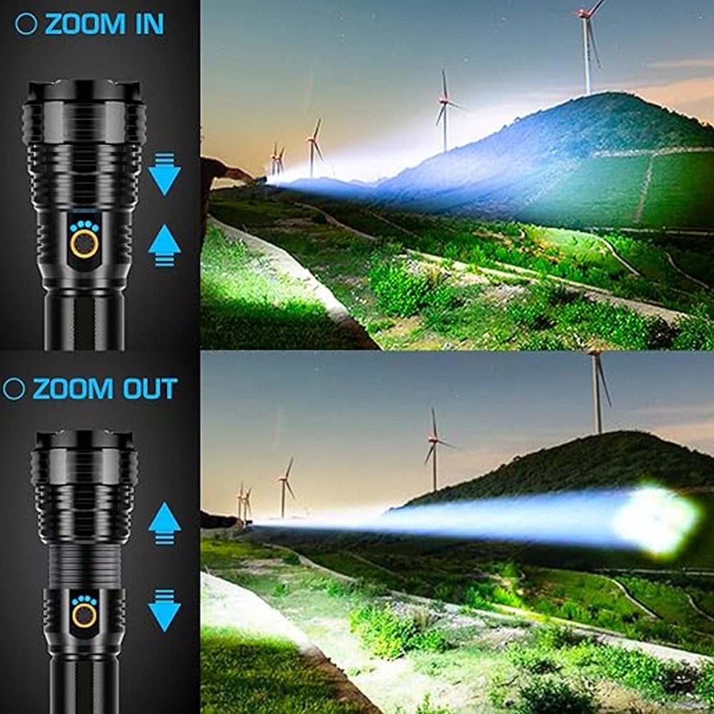 🎉𝐒𝐆 𝐋𝐨𝐜𝐚𝐥🎉XHP360 Super Bright Flashlight Long Shot White Laser Torch ...