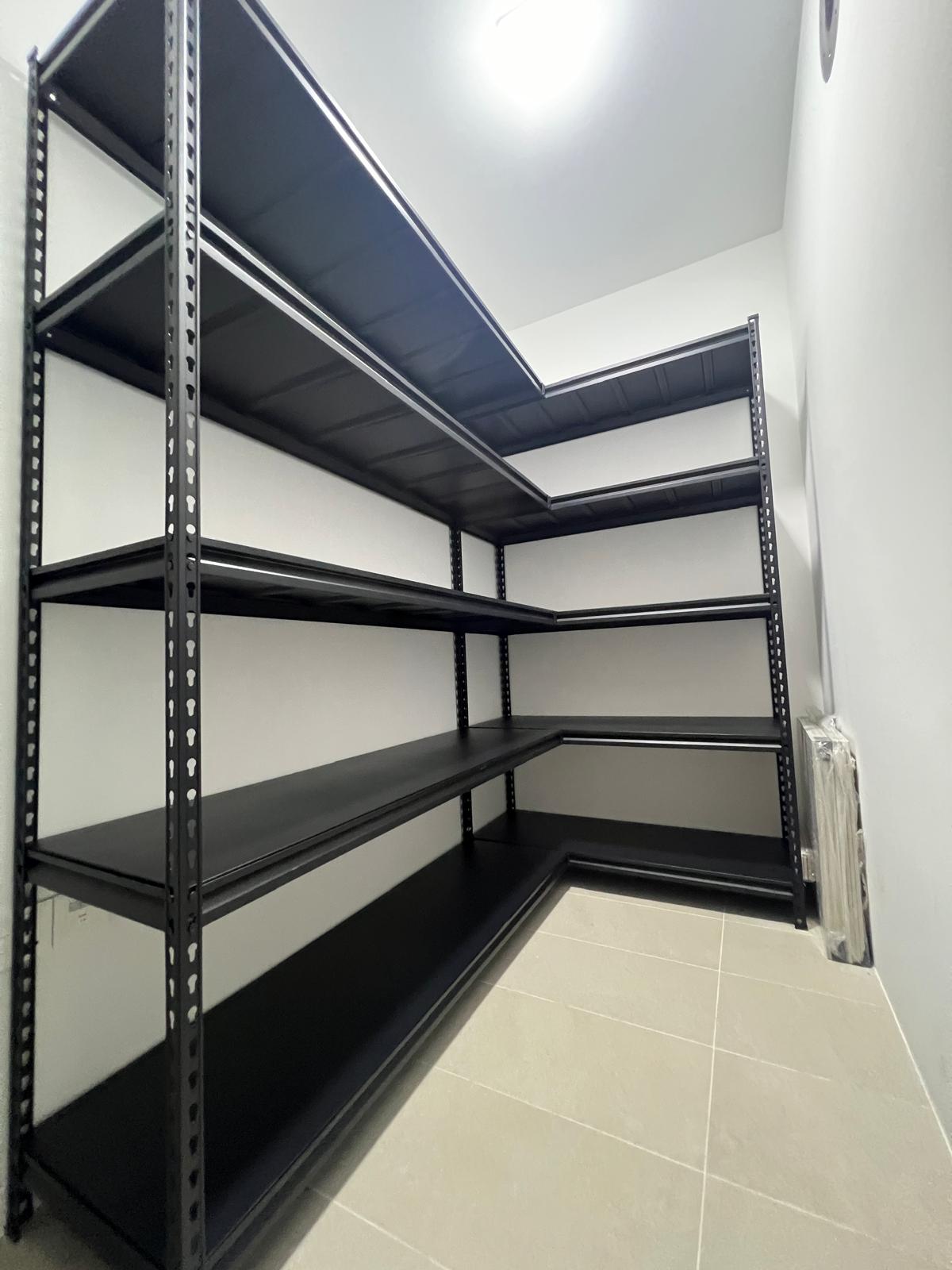 Heavy Duty Rack 5 Tiers Adjustable Store Room Boltless Metal Storage ...