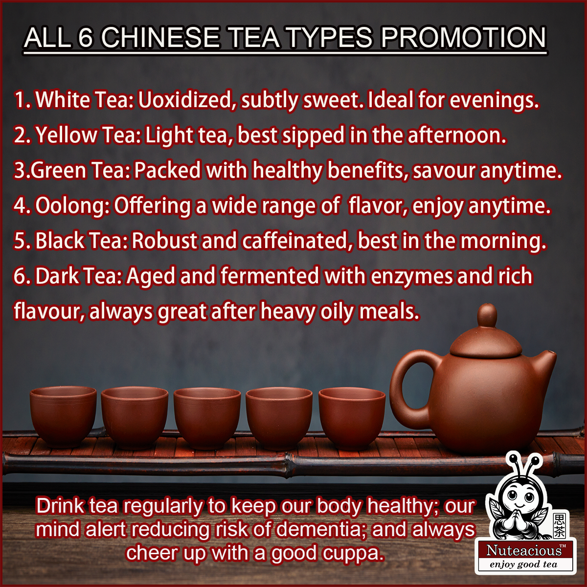 【NEW 45%off】100g All 6 Tea Types: White Tea | Yellow Tea | Green Tea ...