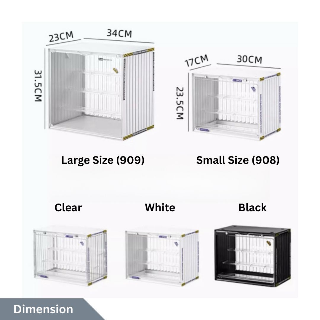 Easyhome.sg LED / Non-LED Transparent Display Case Blind Box Popmart ...