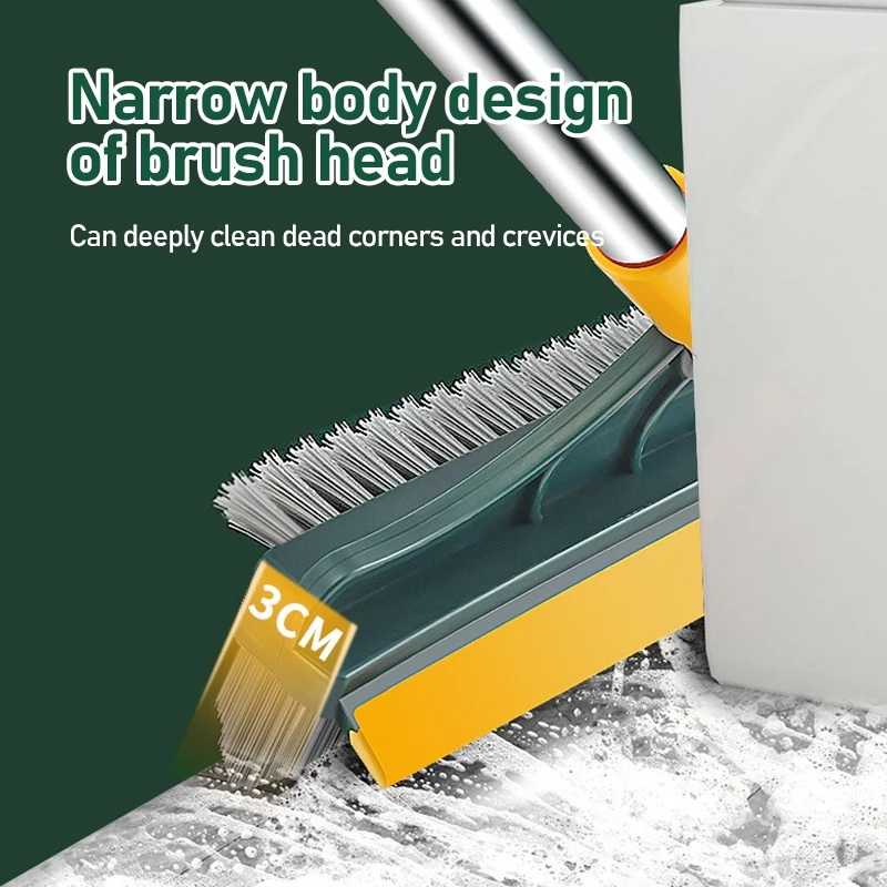 [SG STOCK] 3 in 1 Bathroom Grout Cleaning Floor Brush Long Handle ...