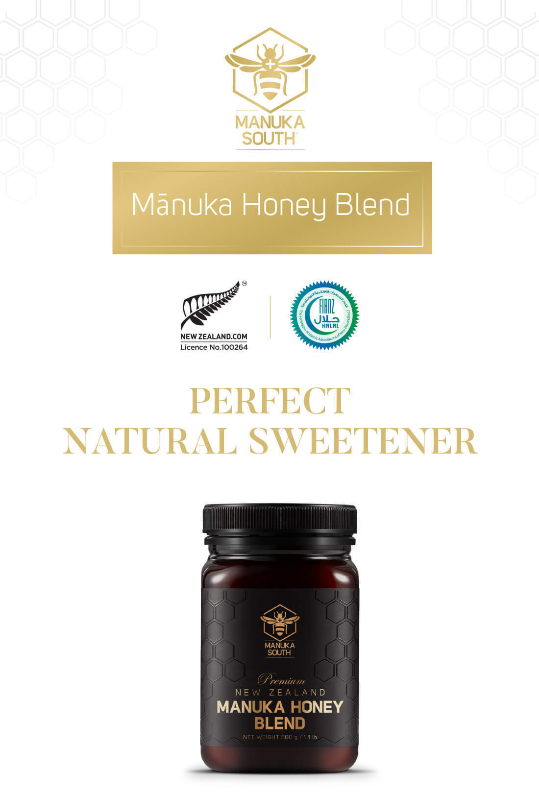 Manuka South Manuka Honey Blend 500g. Authentic 100% New Zealand Manuka ...