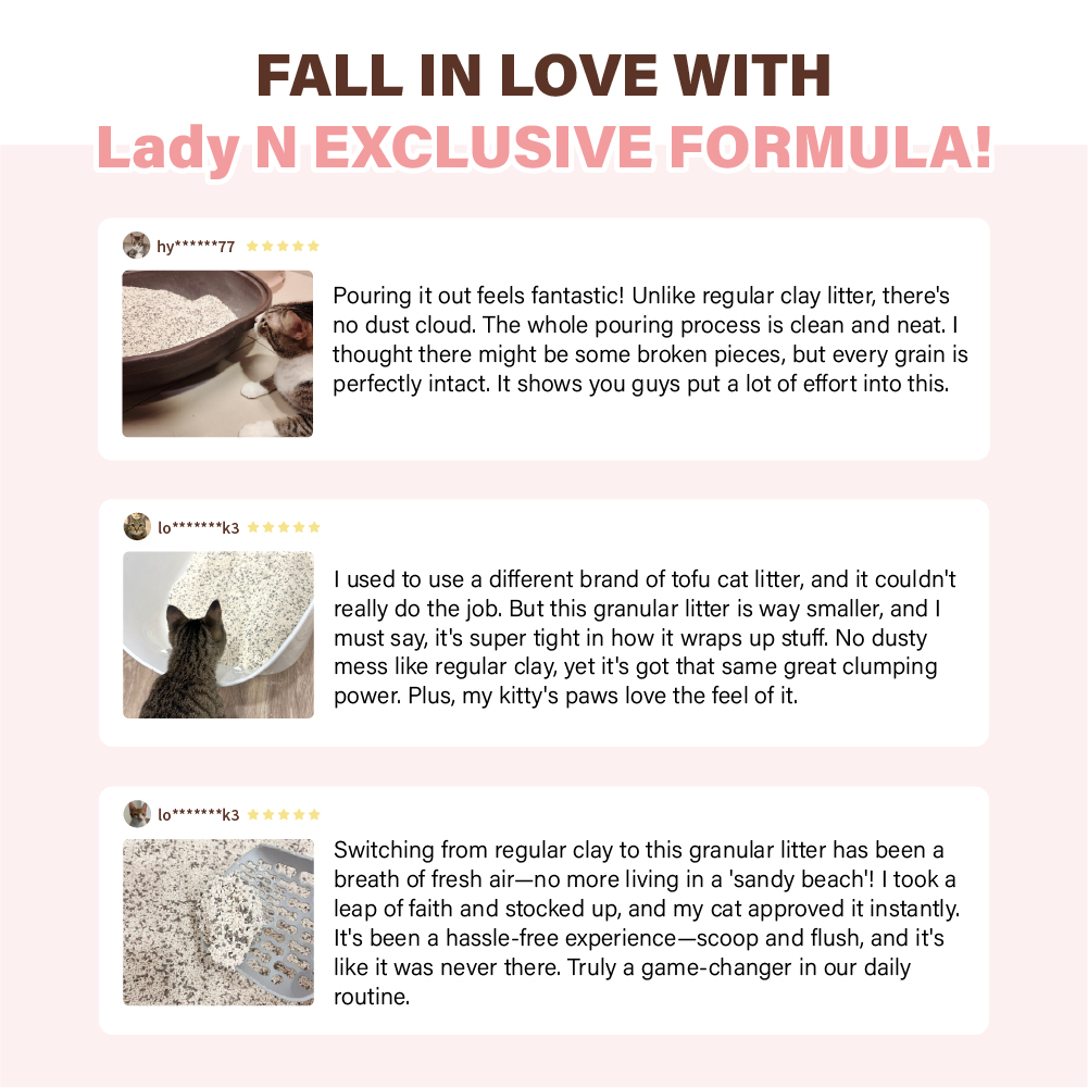 Lady N | Pellet Tofu Cat Litter 6lb【6 Bags - Forest Scented】Enviro ...