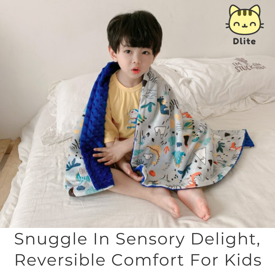 Dlite DHug Japan Quality Kids Blanket 110*150cm Childcare Blanket Minky ...