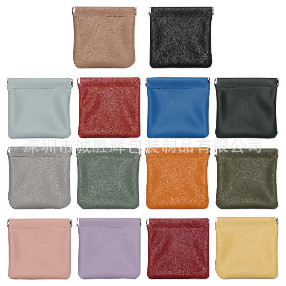 [SG STOCKS] Waterproof PU Leather Coin Pouch / Automatic Magnetic ...