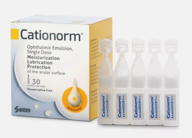 Cationorm Ophthalmic Emulsion Single Use - 30 x 0.4ml Eyedrops for Dry ...