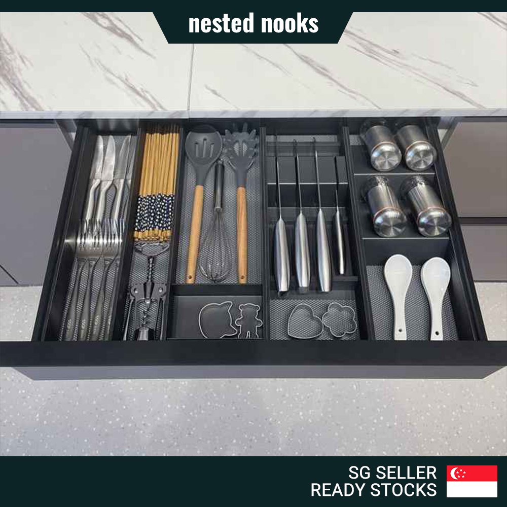 Premium Quality Modular Aluminium Storage Organizers for Kitchen ...