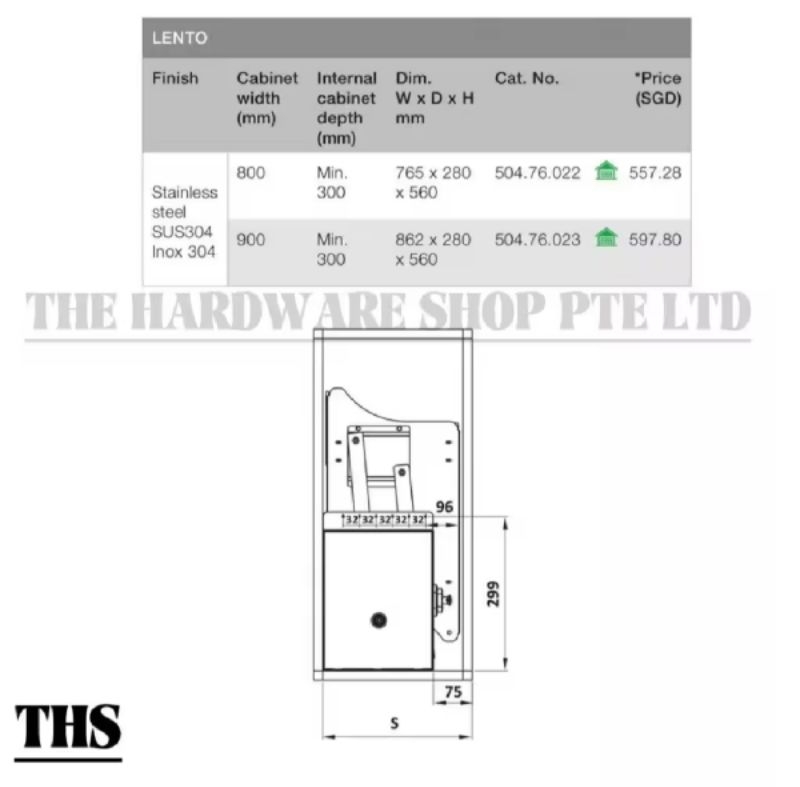 HAFELE Wall unit lift, Pull down dish rack - Lento （Size 800/900mm ...