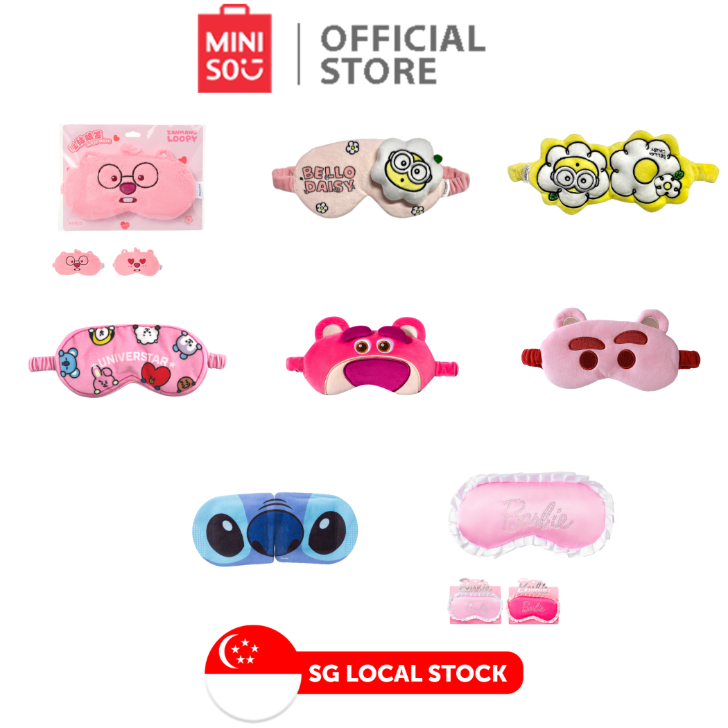 MINISO Eye Mask (BT-21/Loopy/Barbie/ Lotso/Minions/Lilo & Stitch)/Steam ...