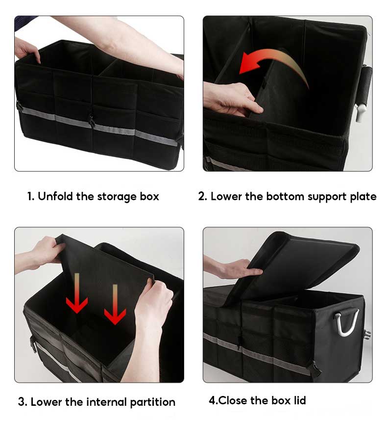 （SG Stock）EmmAmy Foldable car trunk storage Car Boot Organizer Car ...