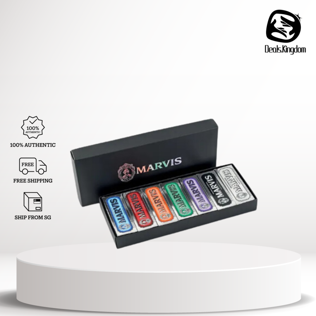 Marvis Toothpaste 7 Flavours Collection Gift Box Set 25ml x 7 | 100% ...