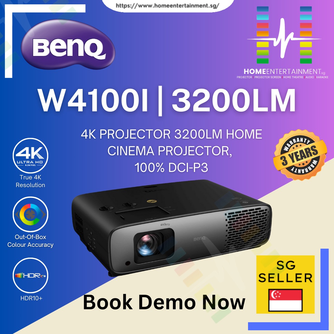 BenQ W4100i｜4K 3200lm BenQ Home Cinema Projector, 100% DCI-P3 Theater ...