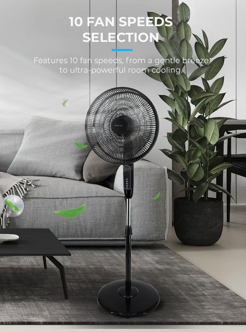 Mistral 16” DC Stand Fan with Remote MSF1610DR - Black / White | Shopee ...
