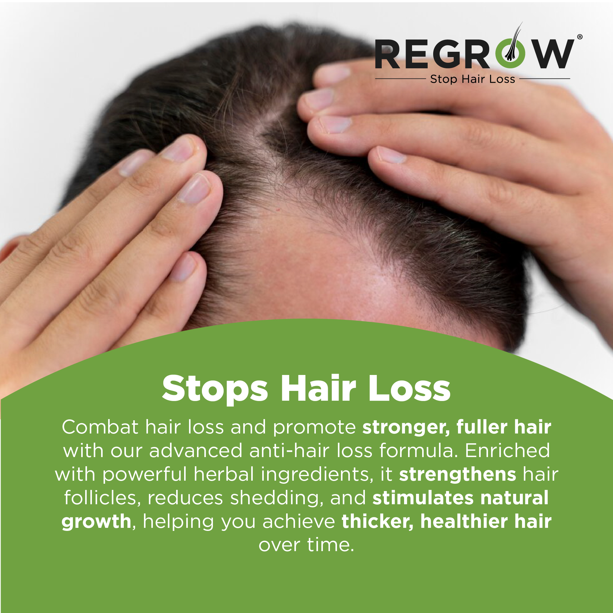 REGROW Anti Hair Loss Shampoo Herbal | Hair Growth Shampoo (300ml ...
