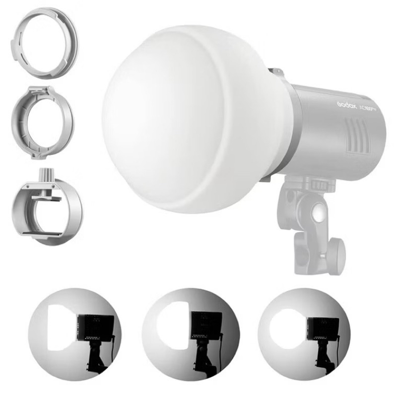 Godox AK-R22 Diffusion Dome Flash Diffuser Modifier for Godox V1C V1N ...