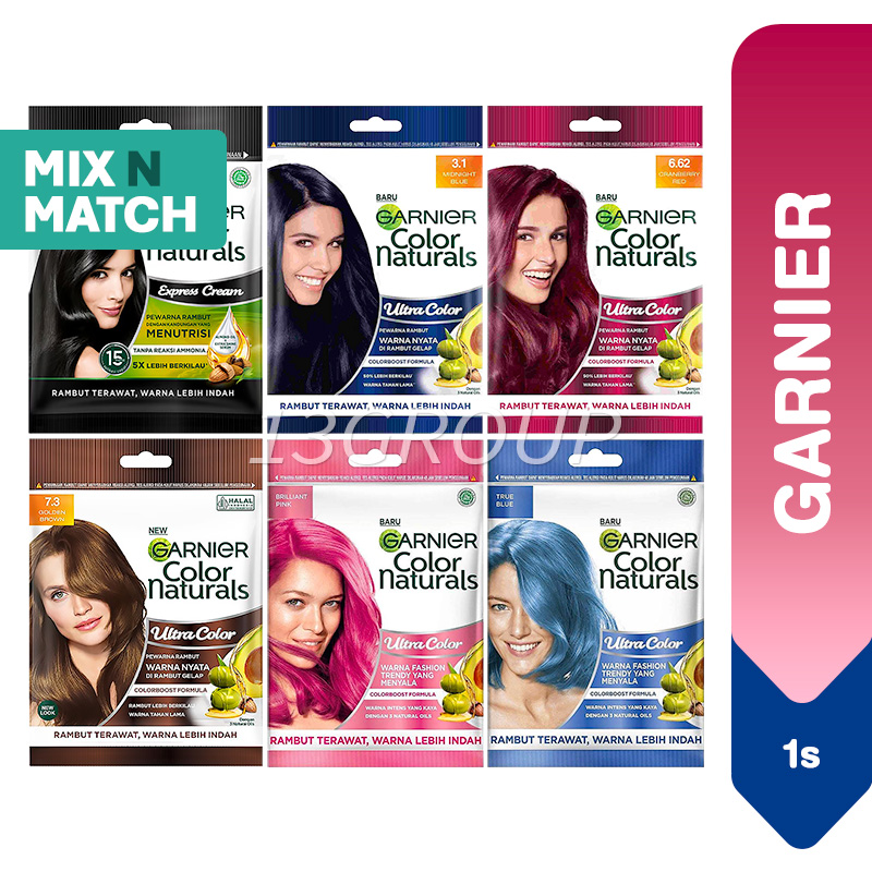 Garnier Hair Colour Dye Color Naturals, 30ml+30g Sachets | Shopee Singapore