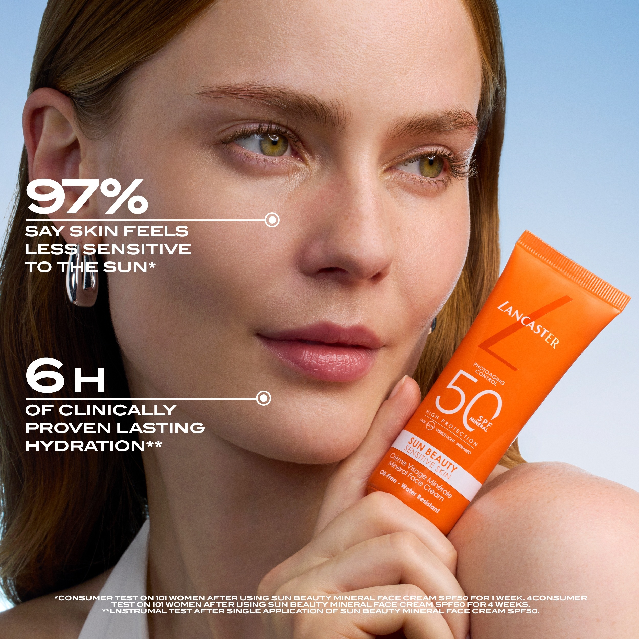 Lancaster Sun Beauty Sensitive Skin Mineral Face Cream SPF50 50ml ...
