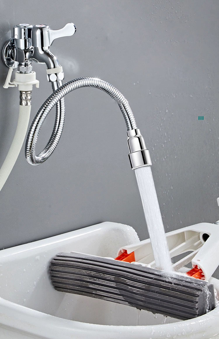 【SG】Stainless Steel Faucet Extender 360° Rotating Kitchen Sink ...