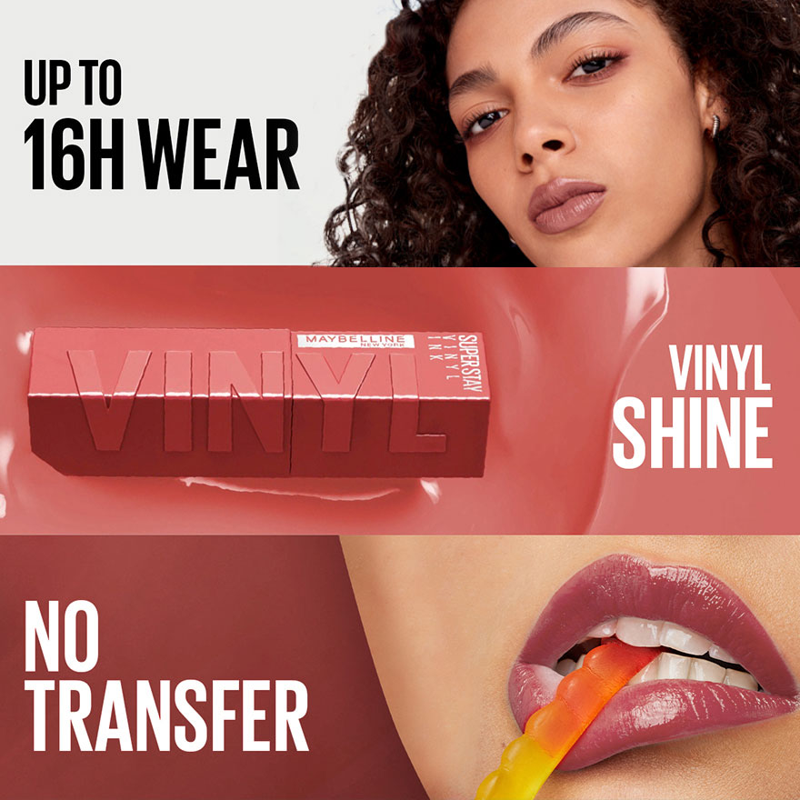 MAYBELLINE SuperStay Vinyl Ink Keen 125 Liquid Lipstick (Smudge Proof ...