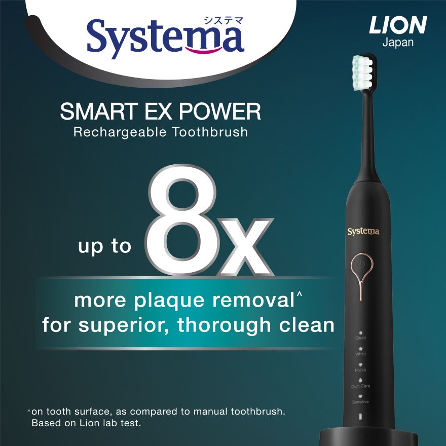 SYSTEMA Smart Ex Power Rechargeable Toothbrush (5 Modes For Personalized Experience) 1s | Shopee ...