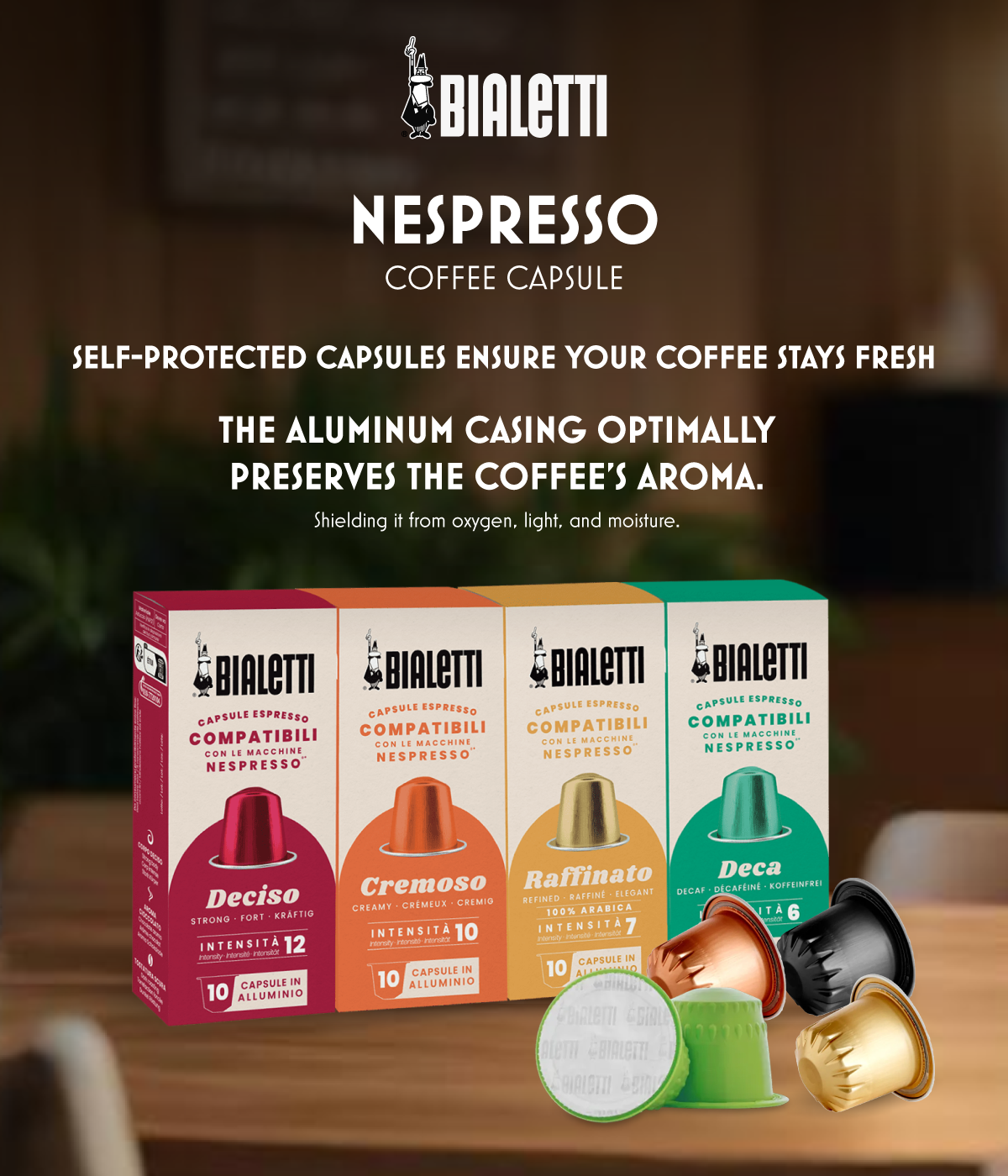 Bialetti Bialetti Coffee Capsules Nespresso Compatibles Raffinato ...