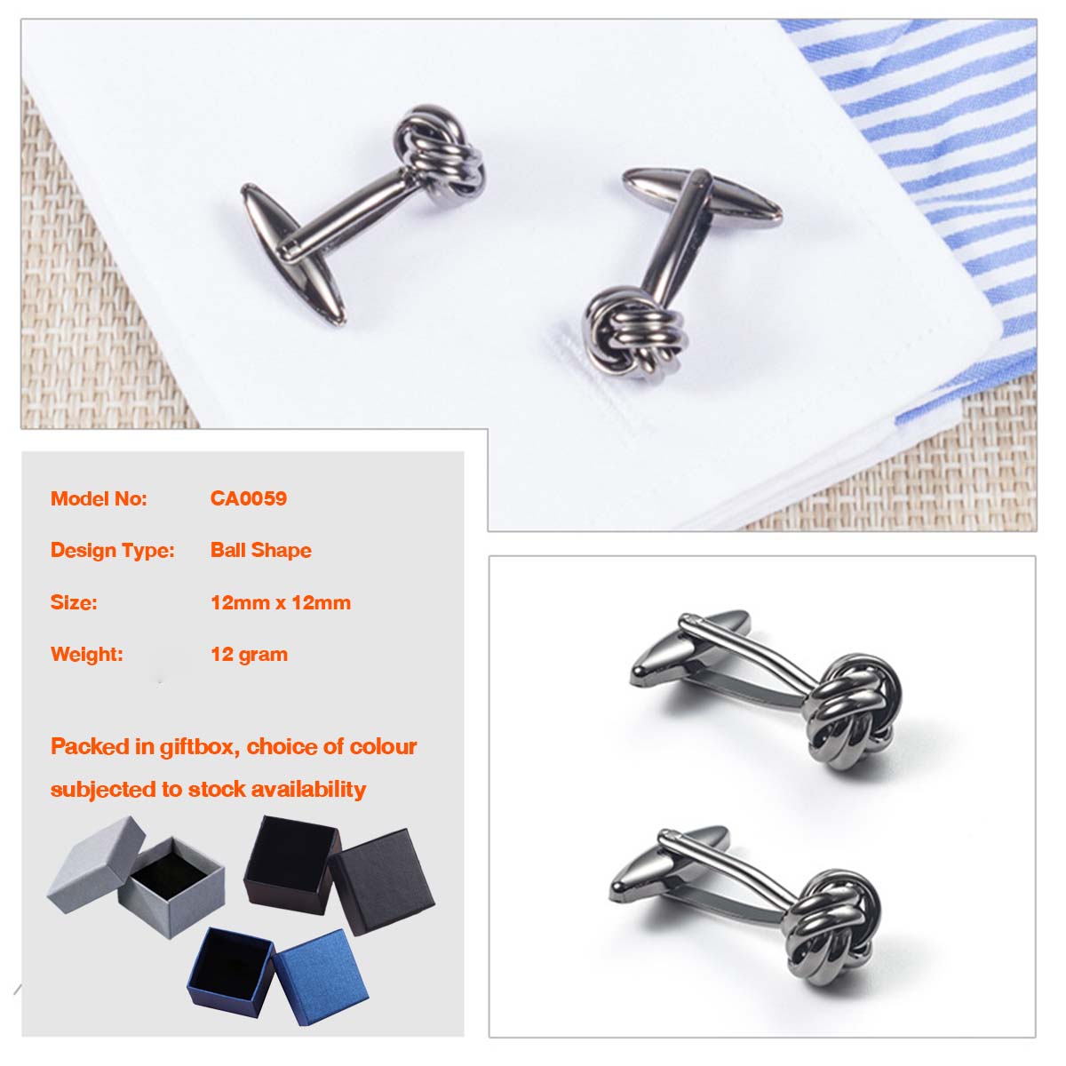 【YearnWear】 French Cufflinks / Square Cufflinks / Round Cufflinks ...