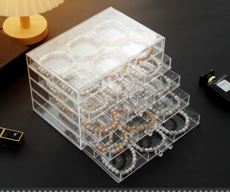 Shopclassyshop Five Drawer ins transparent Bracelet Organizer dust ...