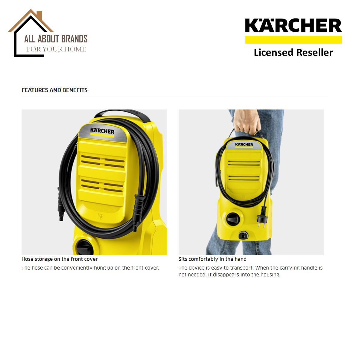(MADE IN GERMANY ) KARCHER Pressure Washer K 2 Classic Compact | Ultra ...