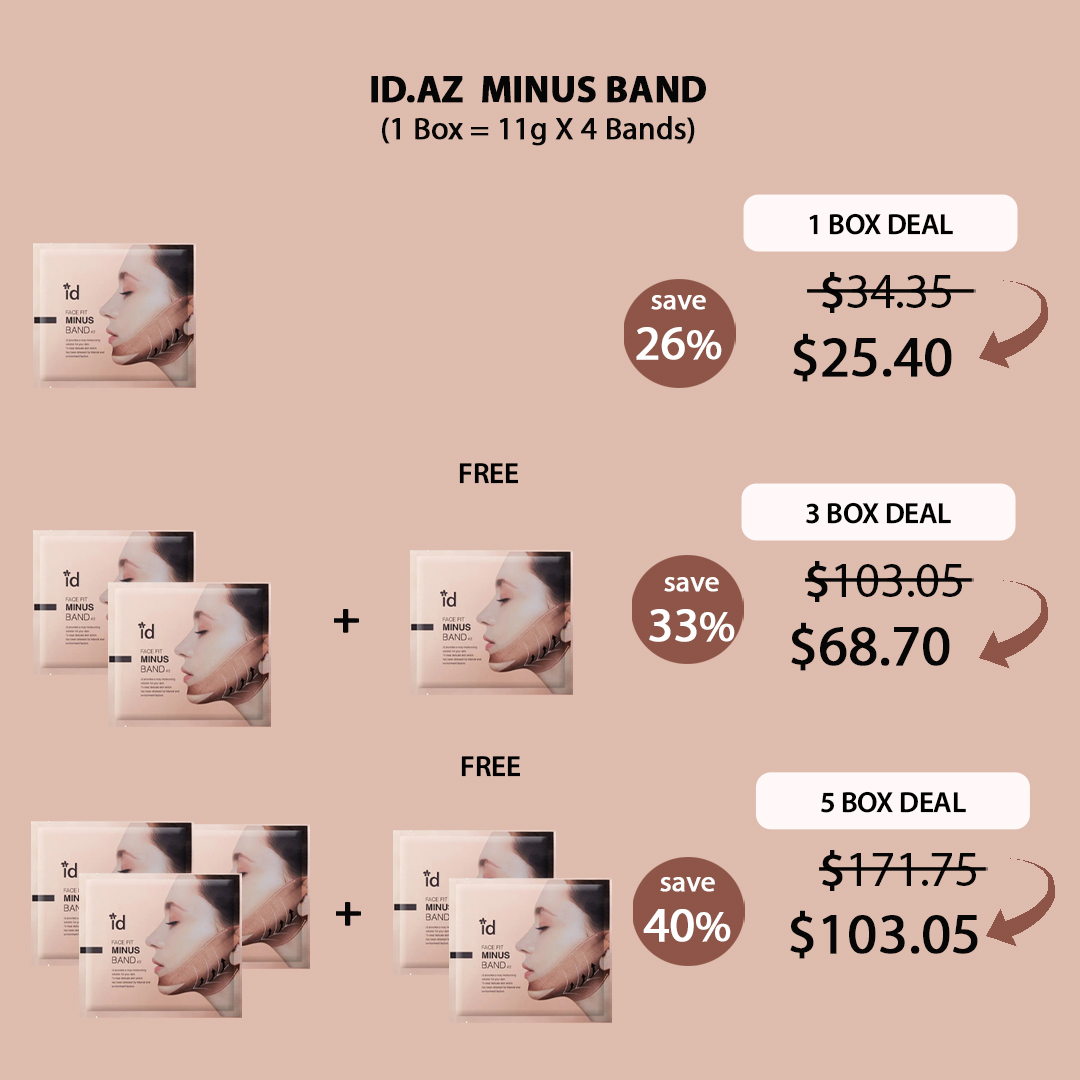 (ID.AZ OFFICIAL STORE) Latest Version 2021 Minus Band (1 Box = 12g x 4 ...