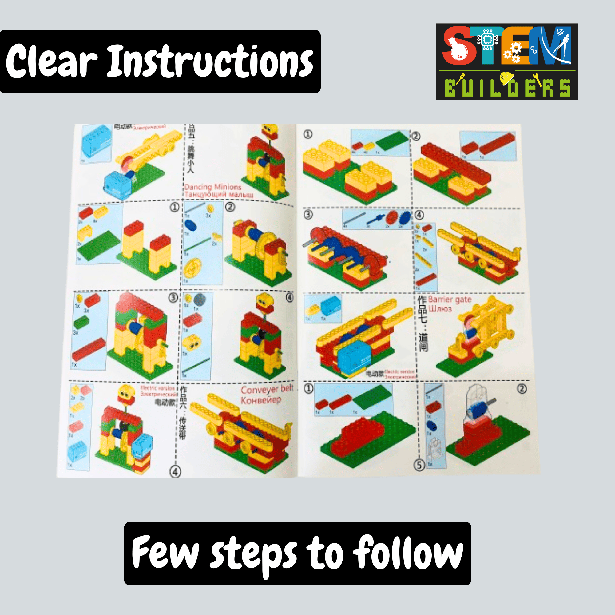 Lego 9656 Compatible| Perfect for Beginners 3-5 Years| Robotics| | Big ...