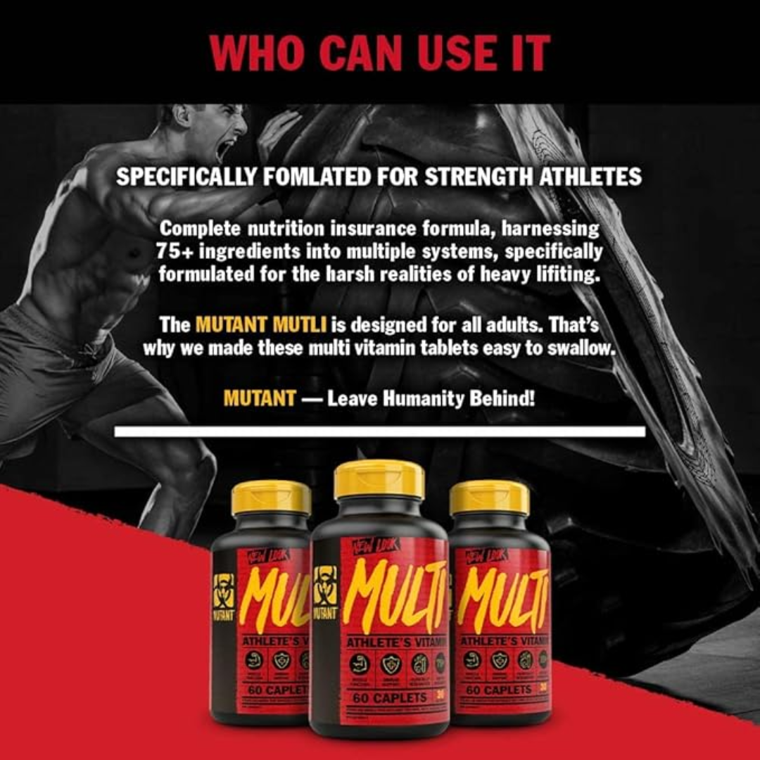 Mutant MULTI Vitamin, with High Potency Daily Formula for Bodybuilders ...