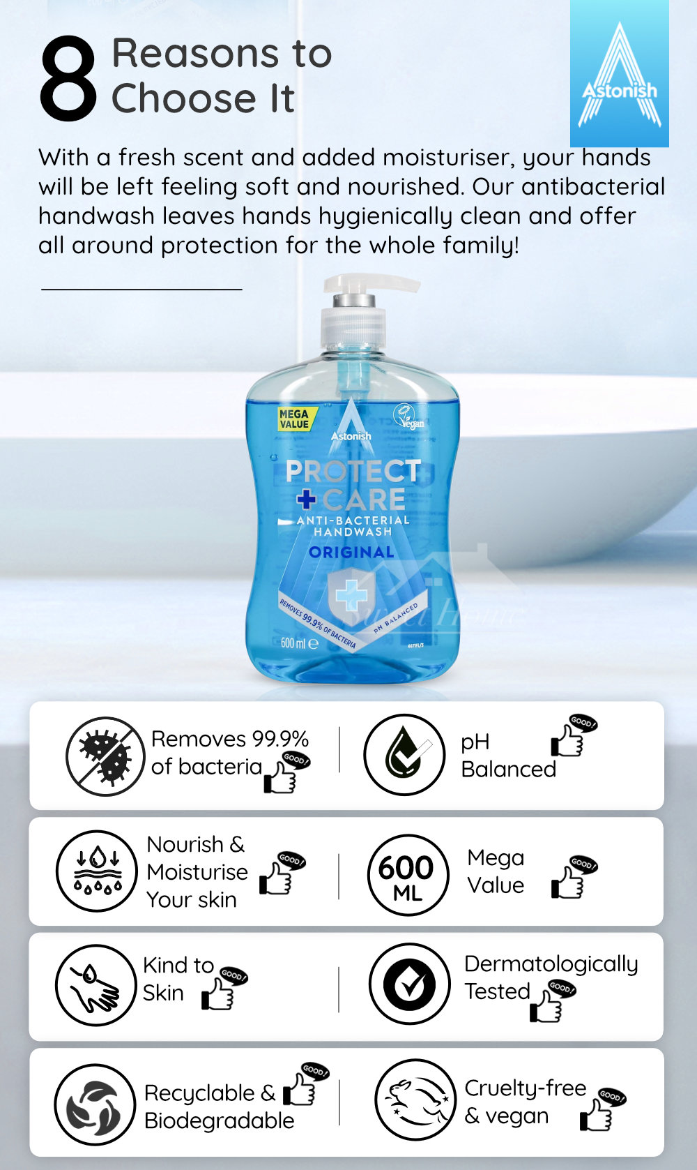 Astonish Antibacterial Handwash C4710 Aloe Vera C4671 Original ...