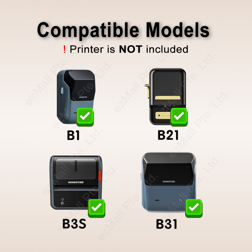 NIIMBOT B21 B1 B31 B3S Cartoon Sticker Waterproof Tearproof Self ...