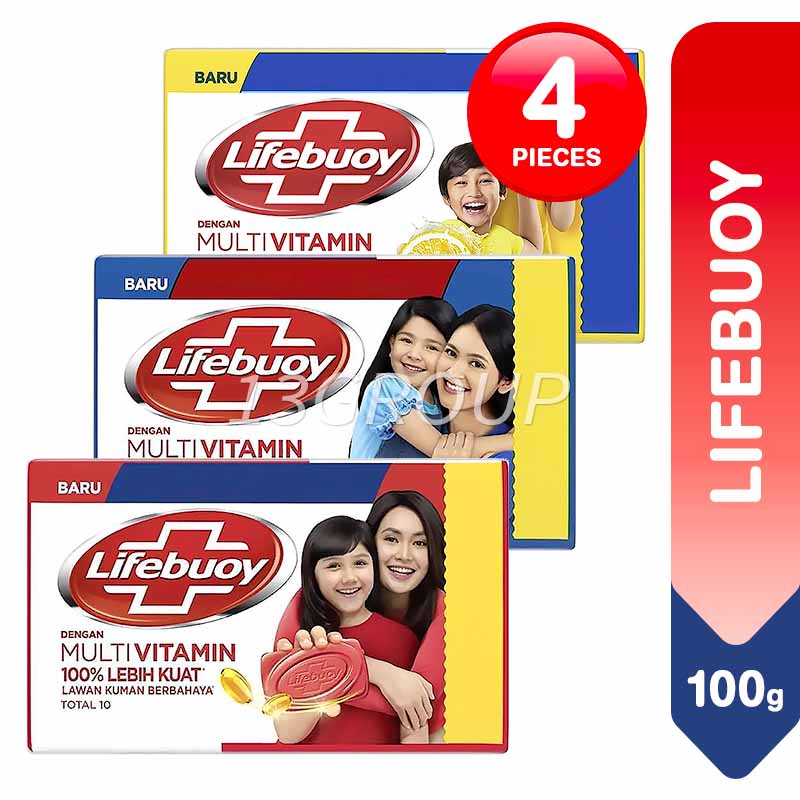 Lifebuoy Soap Bar / Advanced Germ Protection Healthy Skin, 4x100g ...