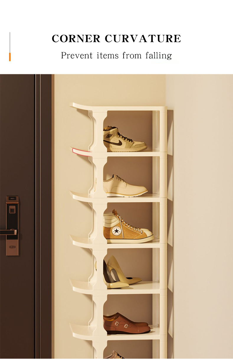 HXR DIY Plastic Stackable Multilayer Shoe Rack | 0.26㎡ Space-Saving ...