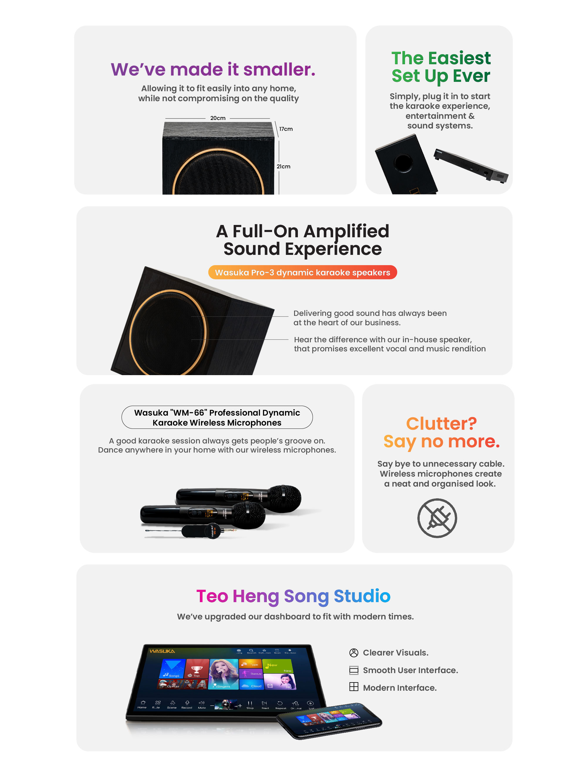 [SG] Teo Heng WASUKA Pro Jukebox Home Karaoke Package | Shopee Singapore