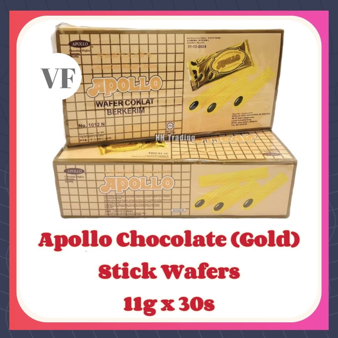 Apollo Stick Wafers Chocolate / Chocolate Gold / Strawberry / Blueberry ...