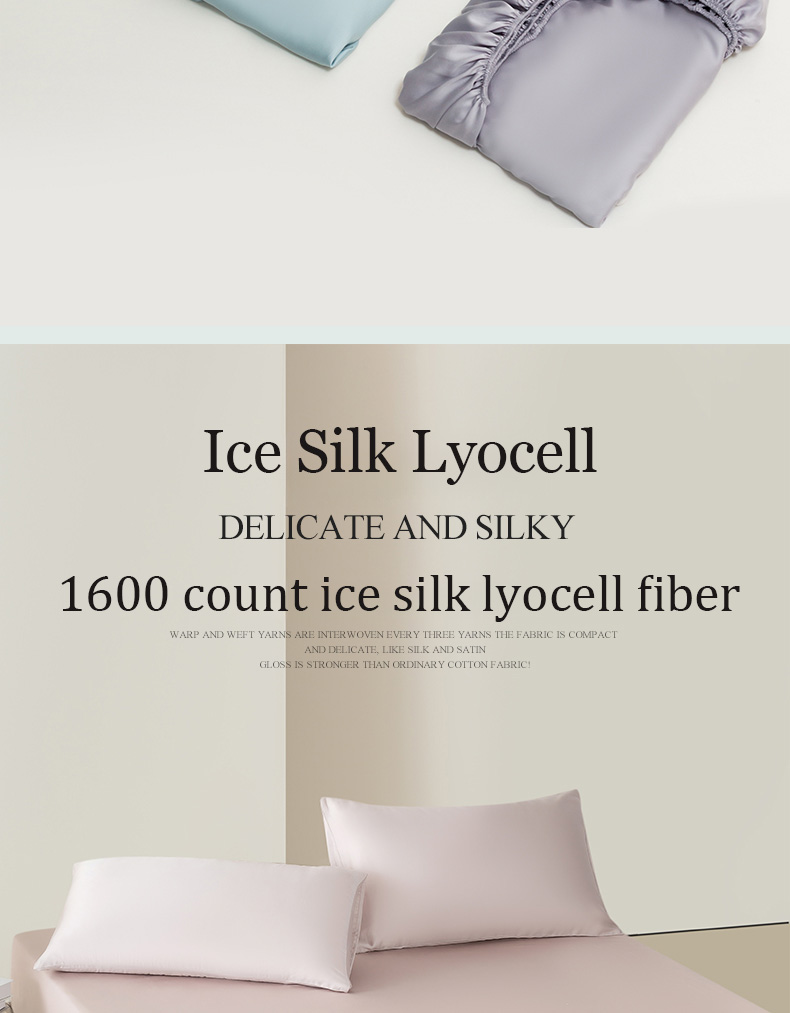 UNIQUE Luxury ICE Silk Cooling Bed Sheet – Smooth & Soft Fitted Sheet ...